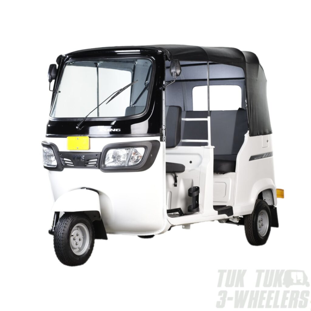 TVS King Deluxe Three Wheeler White