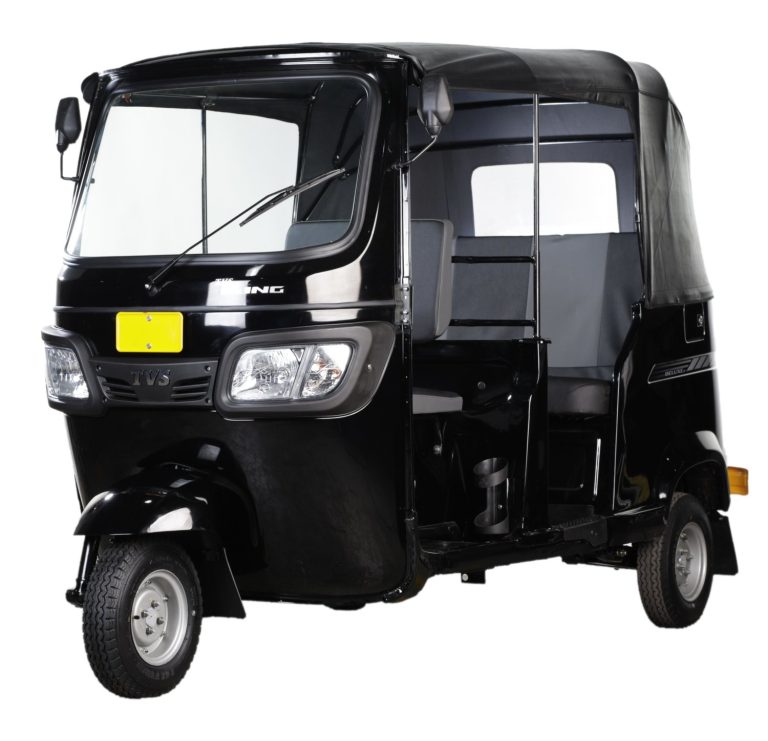 TVS King Deluxe Three Wheeler Black