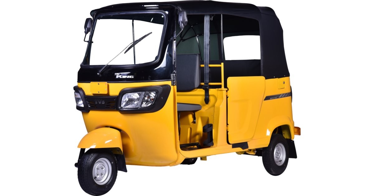 TVS King Deluxe Three Wheeler Yellow With Passenger Doors Better ...